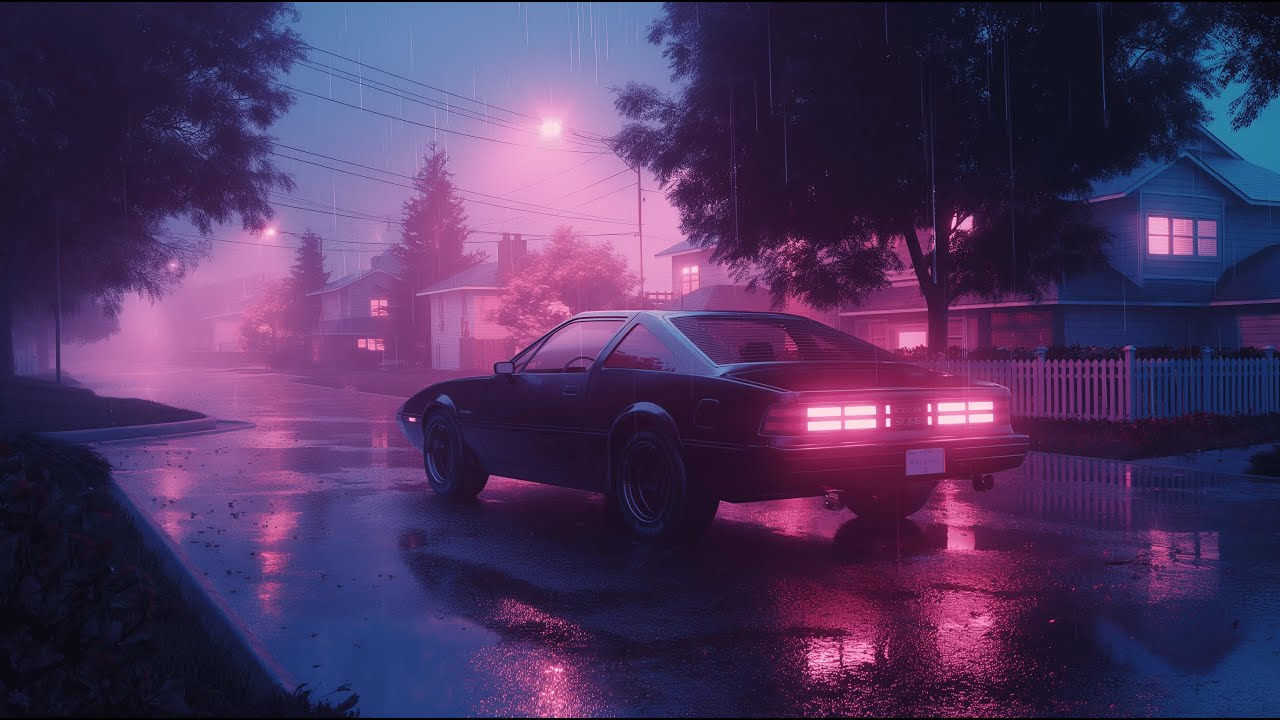 Vaporwave Drive Through the Foggy Streets | 80s Retro Night Chill Mix ...