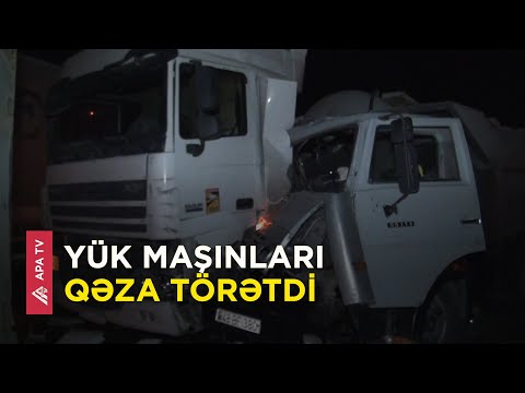 Kürdəmirdə yük maşınları qəza törətdi, piyada həyatını itirdi – APA TV