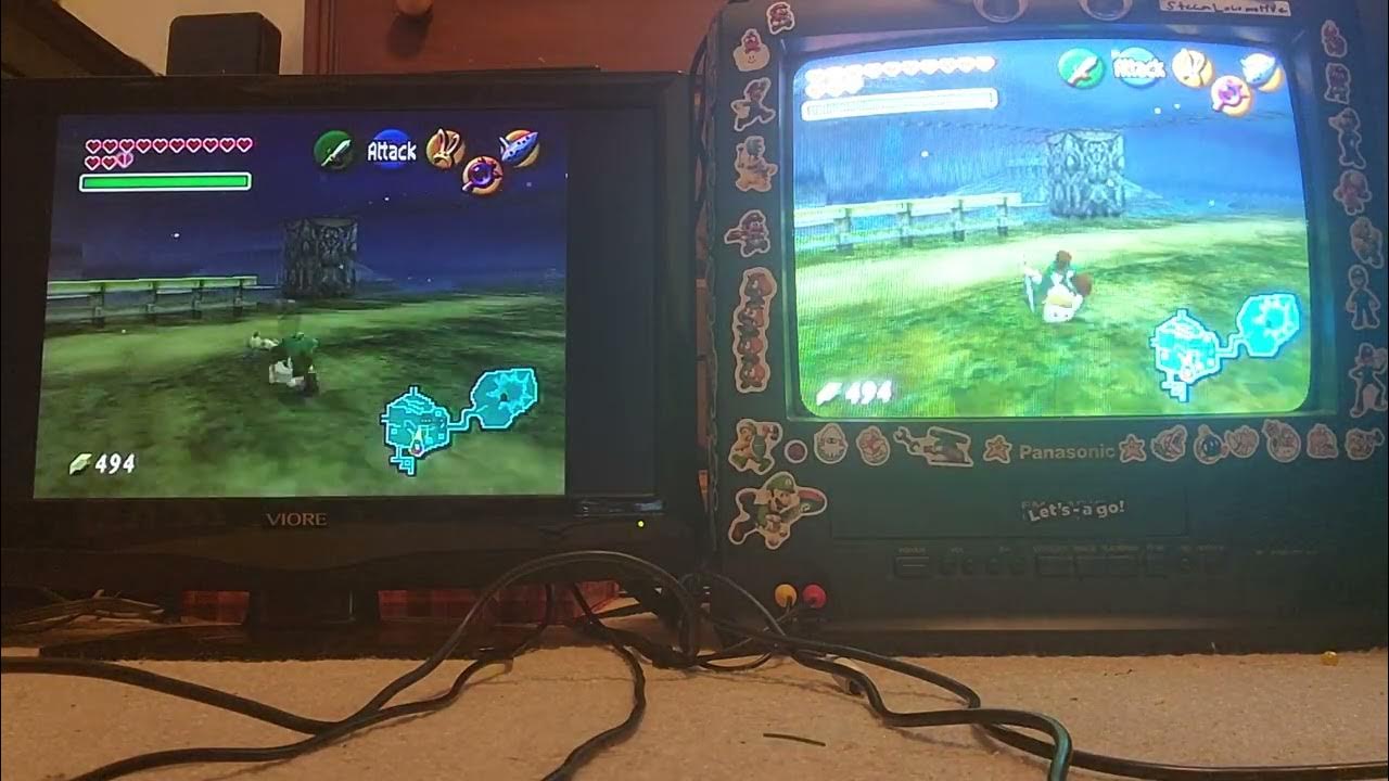 CRT Vs LCD Comparison (Wii U) - YouTube