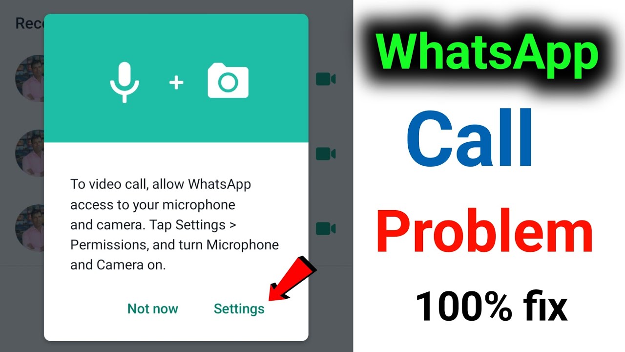 WhatsApp call problem fix kaise kare | whatsapp call setting kaise ...