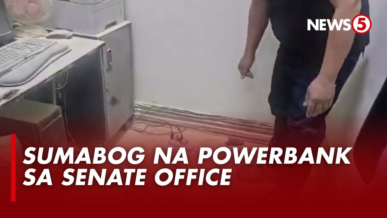 Power bank sa Senate office sa Pasay, sumabog - YouTube