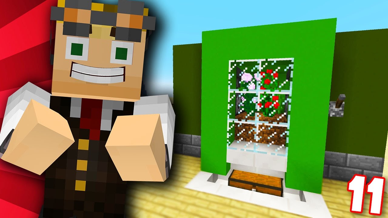 NEW BASE + FLOWER FARMS! | Minecraft with Kibitz #11 🏡🌻 - YouTube