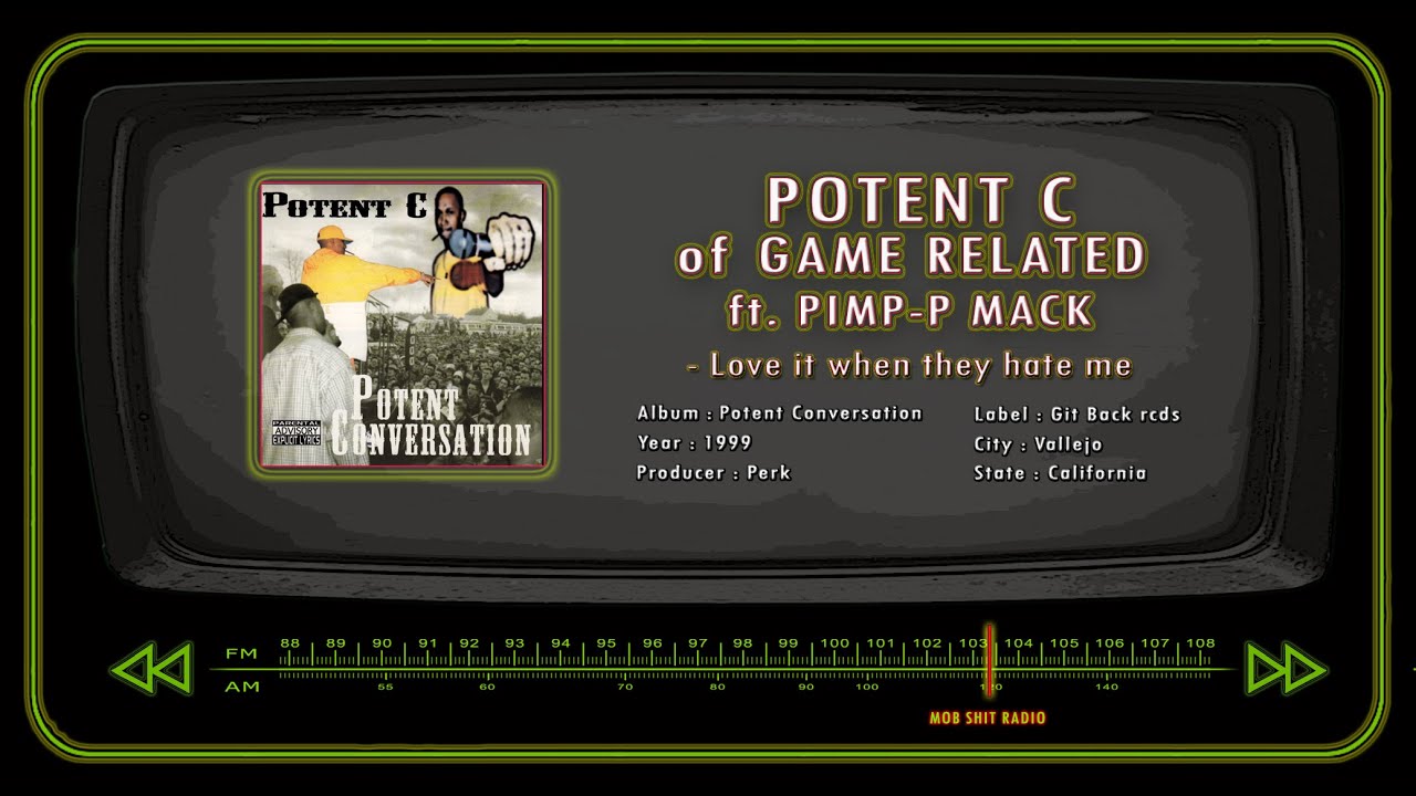 POTENT C of GAME RELATED ft. PIMP-P MACK - Love it when they hate me ...