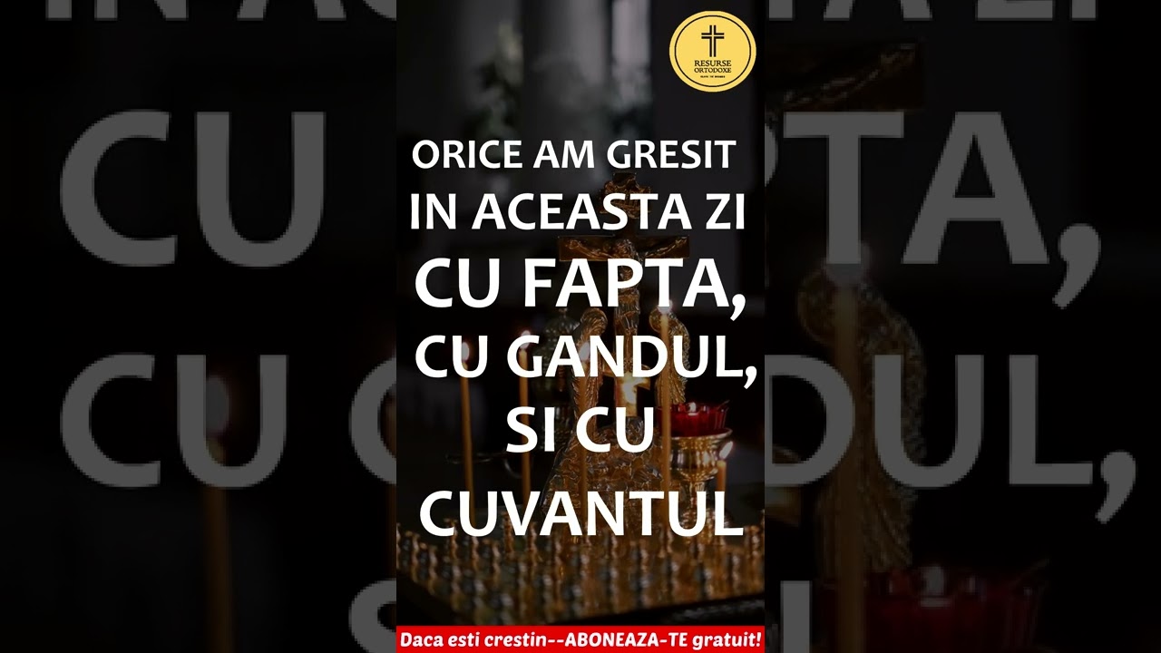 Rugaciune Pentru Iertarea Pacatelor (SCURTA SI PUTERNICA) - YouTube