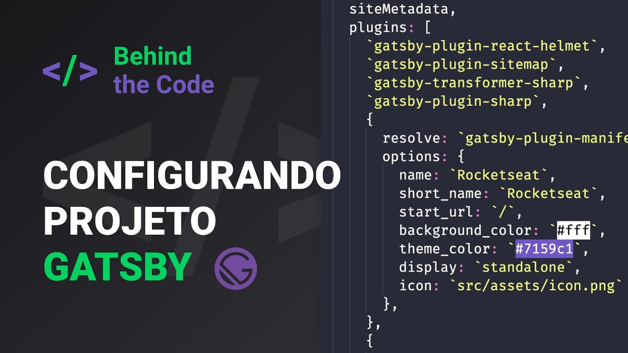 Configurando projeto Gatsby | Behind the Code #09 - YouTube