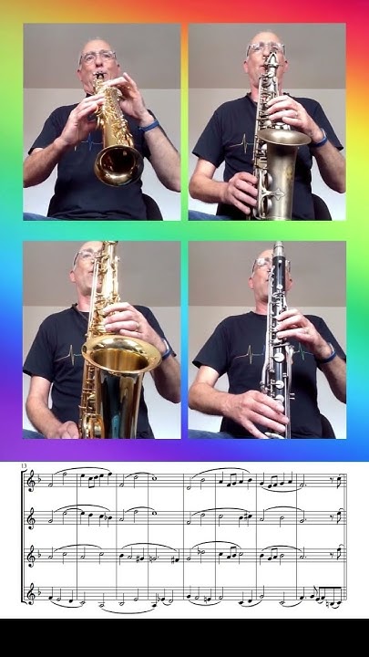 Over the Rainbow for saxophones and bass clarinet - YouTube