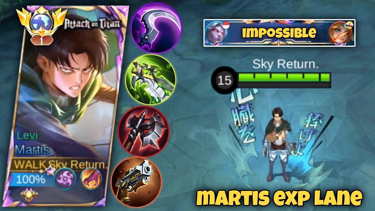 TOP GLOBAL MARTIS EXP LANE BEST BUILD & BEST ROTATION!! 😲 ( Must Watch ...