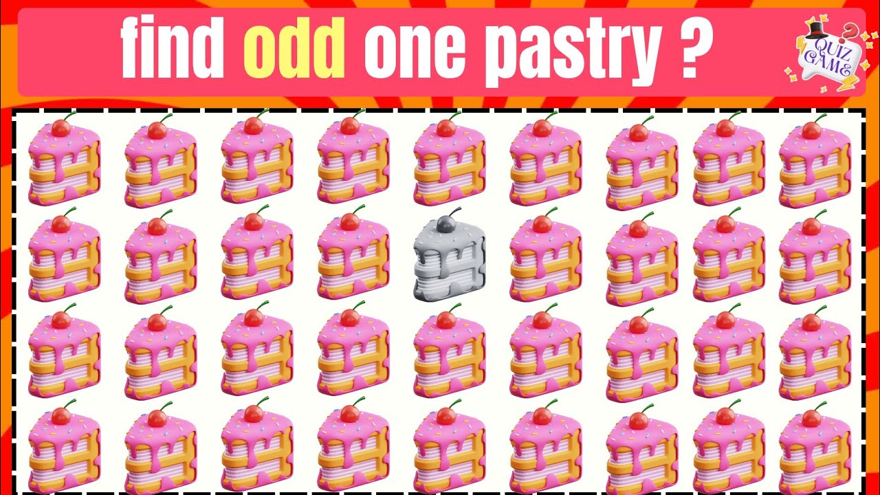 Find the ODD One Out - tasty Sweets Edition 🍰🧁 20 Easy, Medium, Hard ...