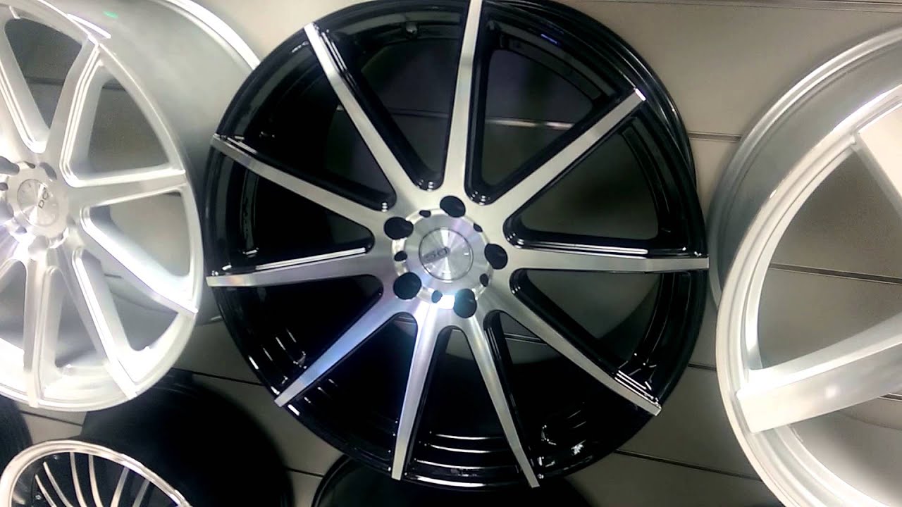 DUBSandTIRES.com 19" Inch DC A13 Rims Machine Black Concave Wheels and ...
