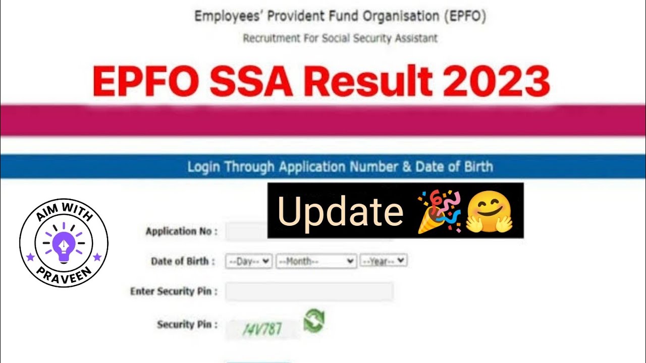 NTA Epfo SSA Result Update | EPFO SSA Result Update | NTA EPFO Result ...