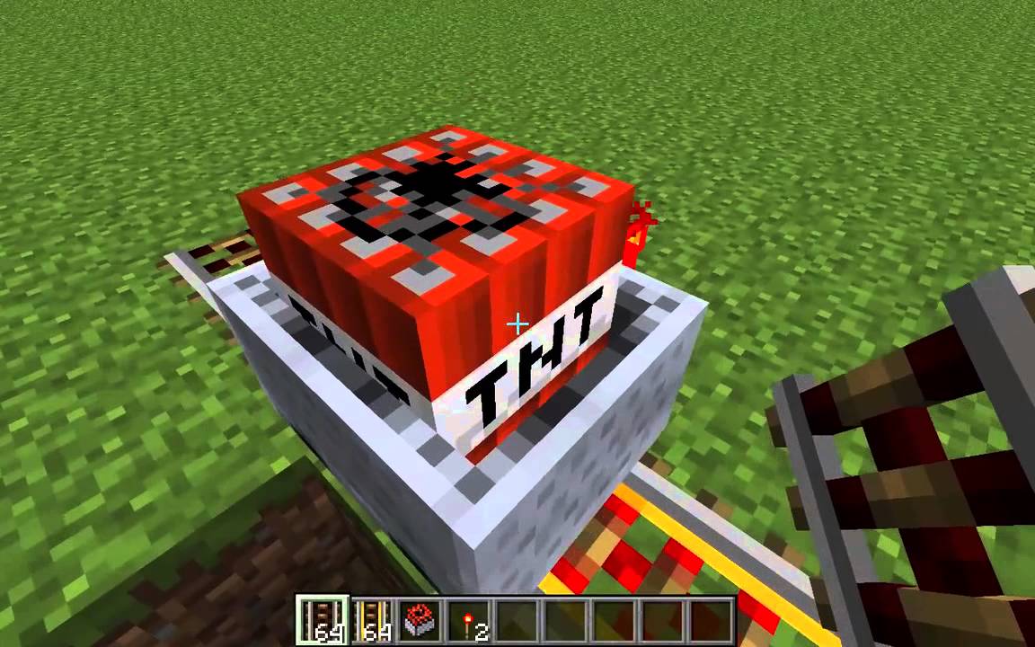 How to SUPER JUMP with tnt minecarts - YouTube