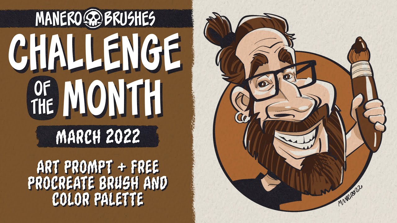 Let's Draw a Self-Caricature in Procreate | Art Challenge + freebies 🎨🖌 ...