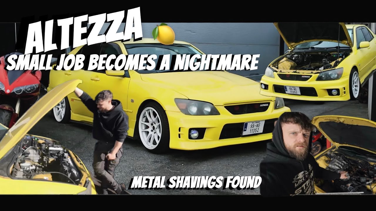 Mark tackles into Yellow Altezza (Small Job Escalated!!) - YouTube