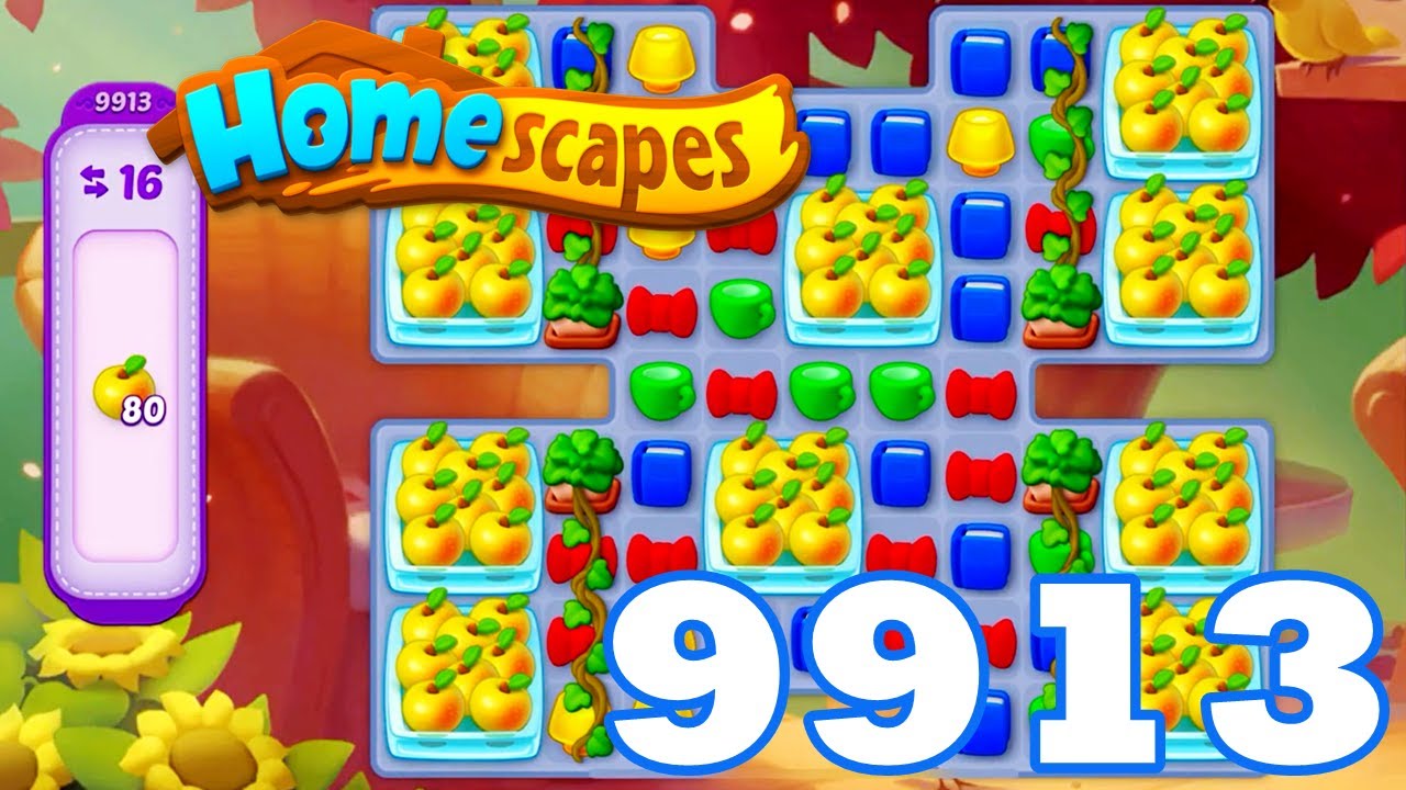 Homescapes Level 9913 HD 3 - match puzzle game | Gameplay Walkthrough ...