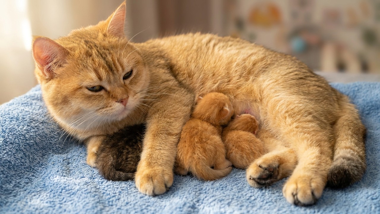 Cat giving birth and newborn kitten care - our first days together ...