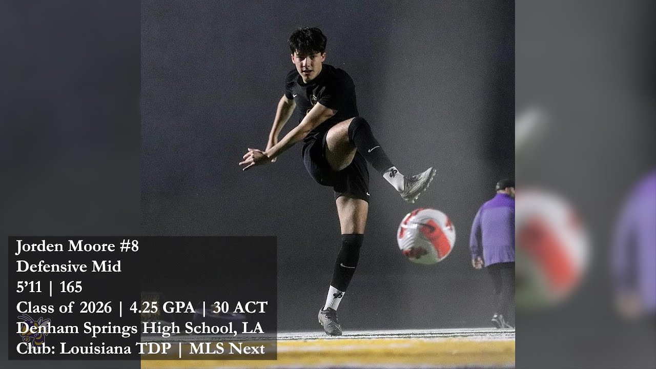 '23-'24 - LHSAA High School Soccer - Jorden Moore C/O 2026 - YouTube