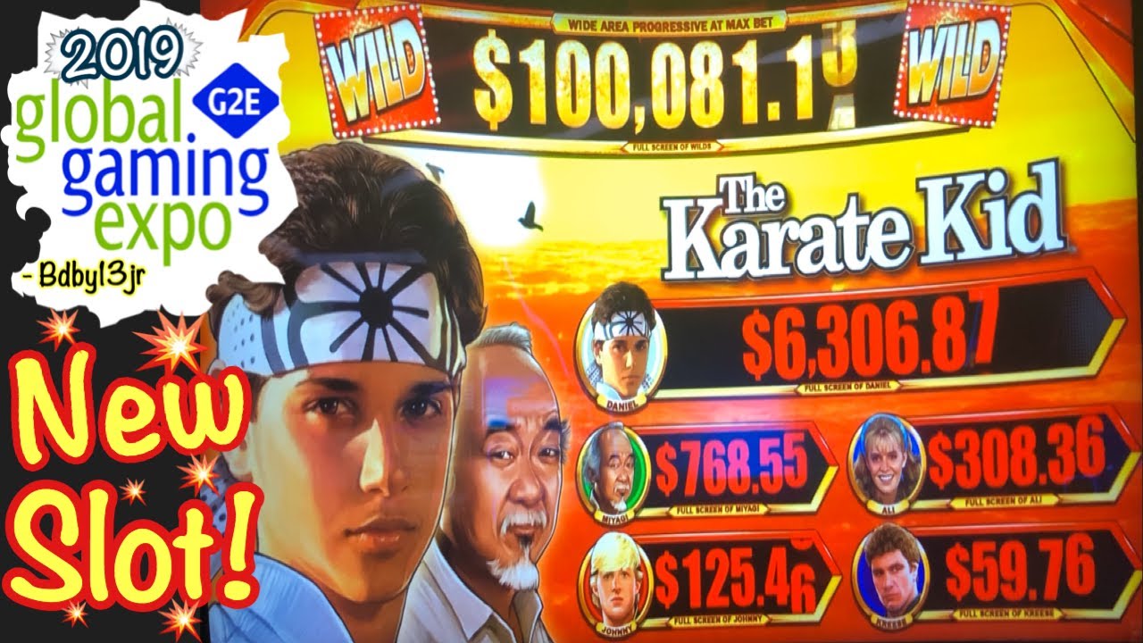 LAS VEGAS💥 THE KARATE KID G2E 2019- NEW CASINO SLOT -BONUS GAME SLOT ...