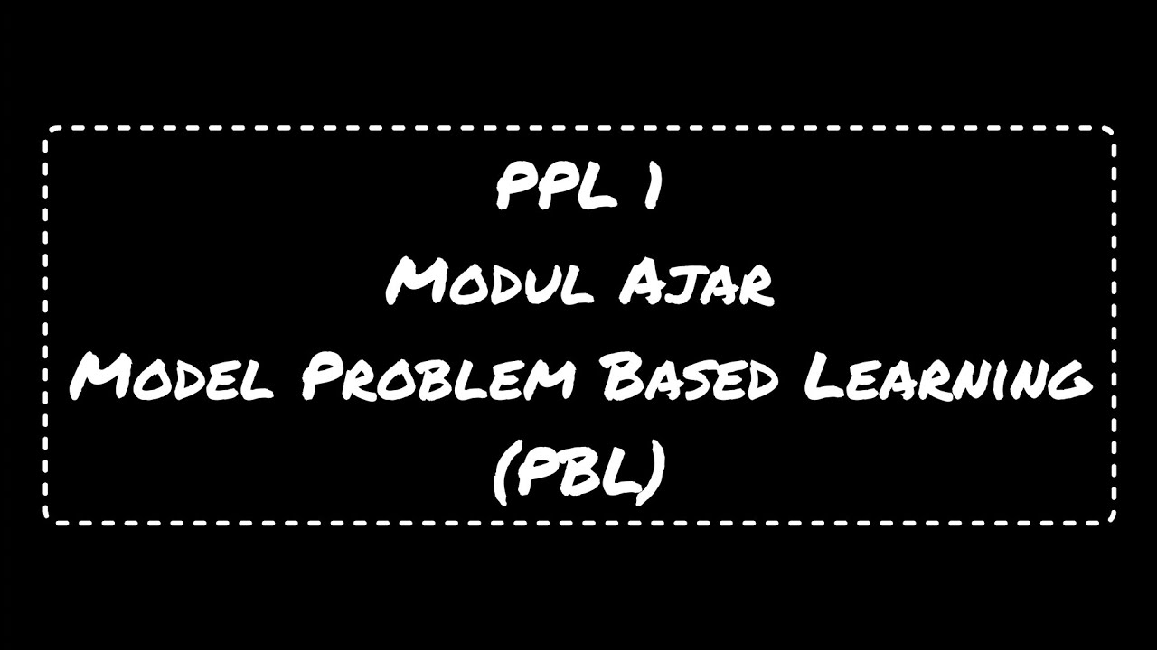 MA 1 Problem Based Learning - YouTube