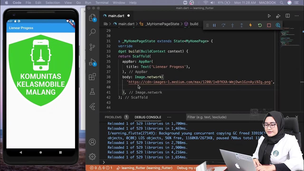 Flutter Animation Loading - Linear Progress Indicator - YouTube