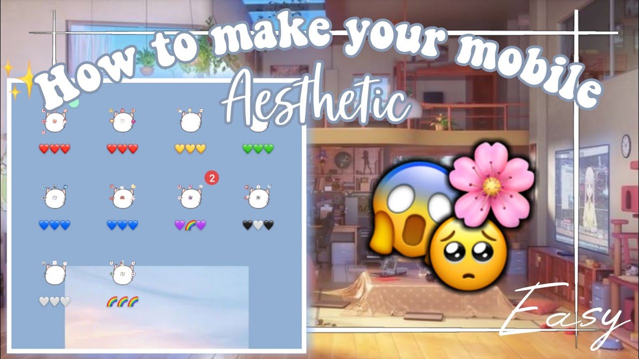 How to make your mobile aesthetic || Android 2020 - YouTube
