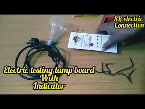 Electric testing lamp board, testing lamp board with indicator - YouTube