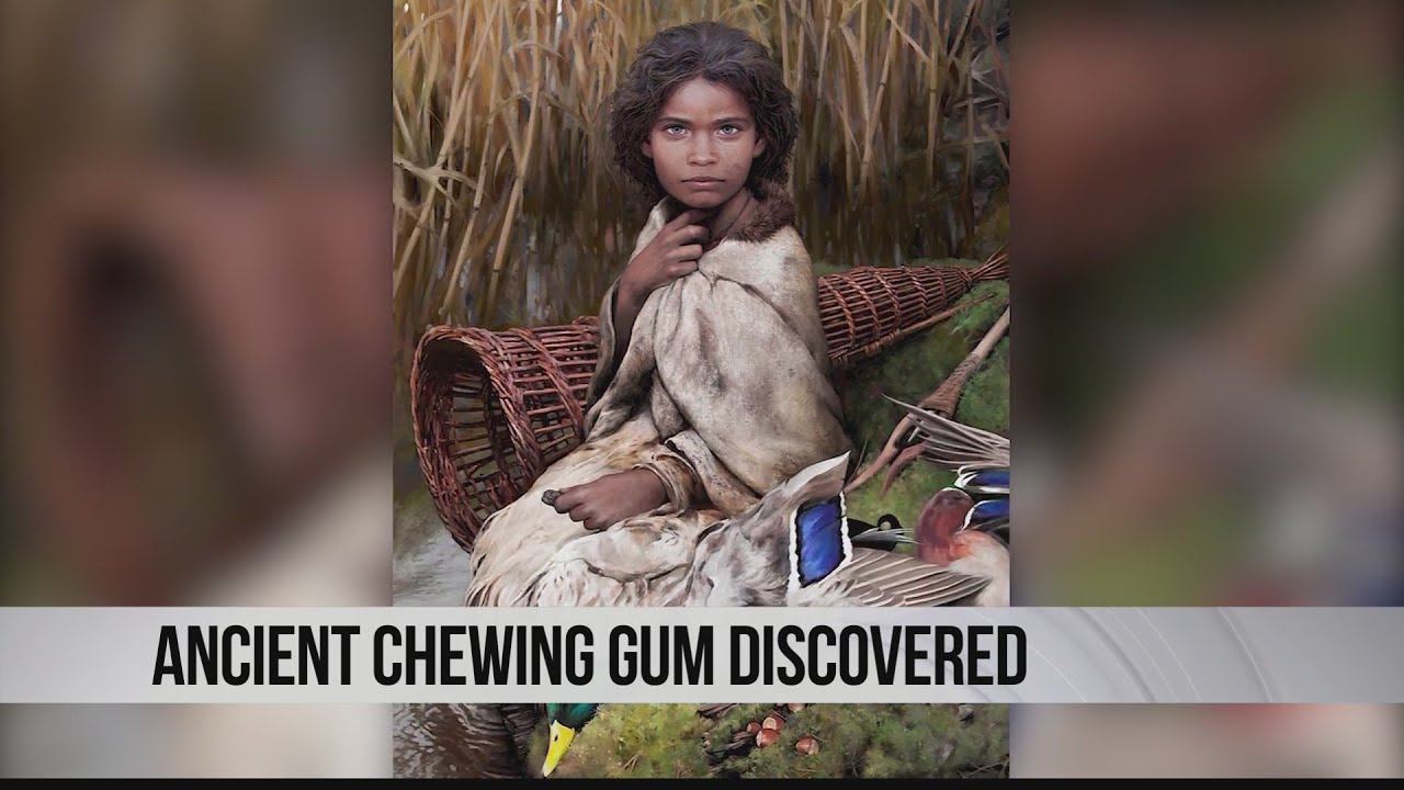 Ancient chewing gum discovered - YouTube