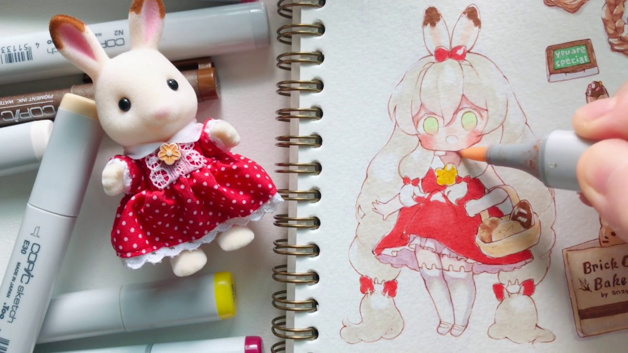 Copic Markers Drawing Anime