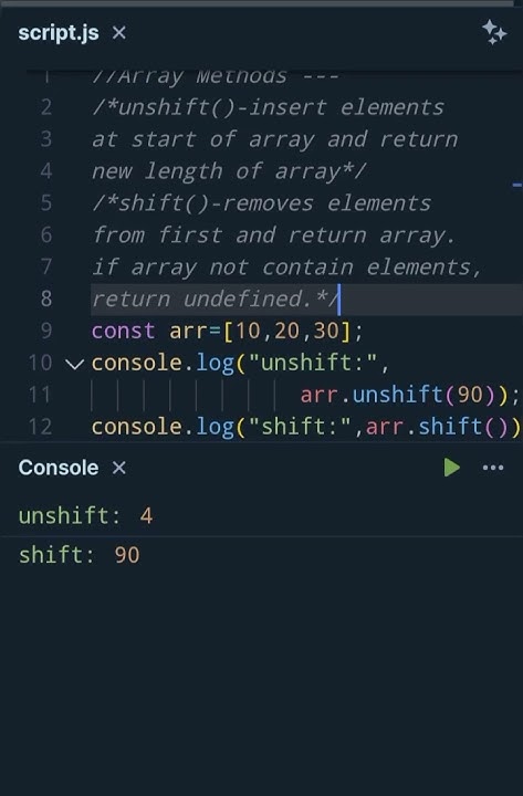 Array Methods in javascript||push(), pop(),unshift(),shift()||javascript tutorial for beginners ...
