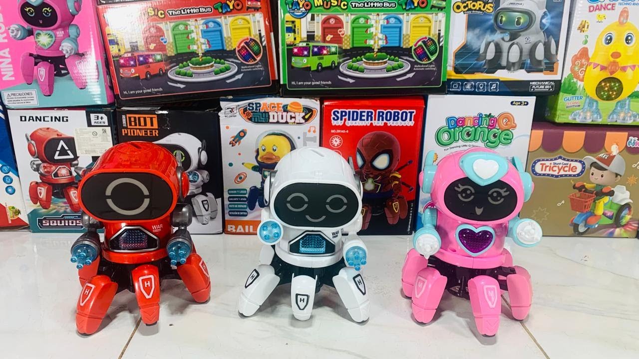 mainan robot bocil , robot kepiting putih ,robot kepiting merah , robot ...