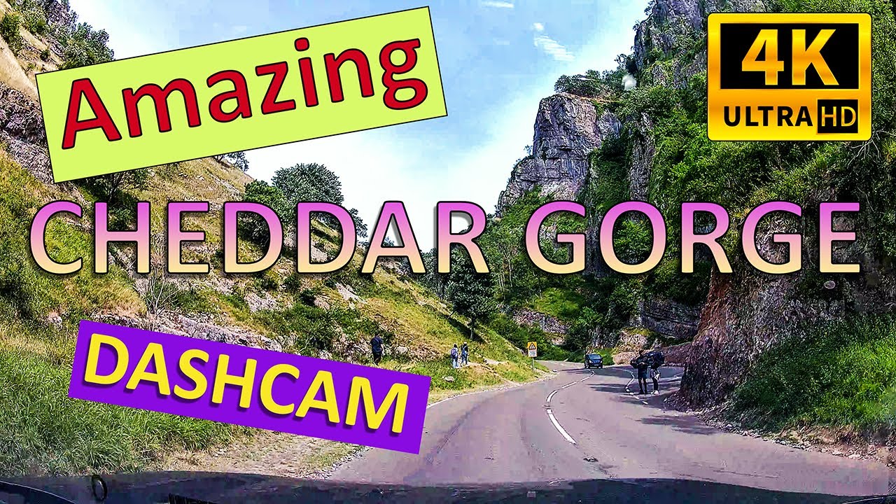 4K Dashcam DRIVE through CHEDDAR GORGE, Somerset UK. Experience the ...