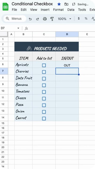 Conditional Checkbox formatting with Google Sheets - YouTube