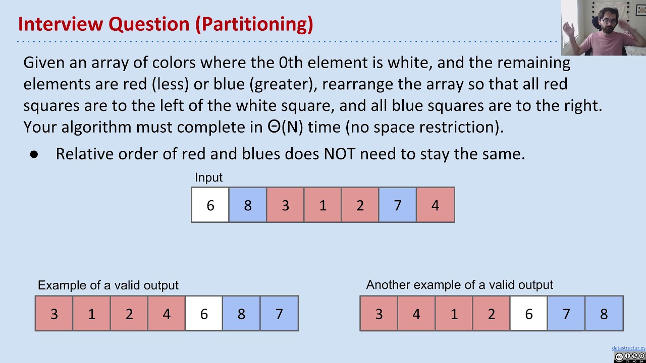 Sorting 2, Video 2 Partitioning - YouTube