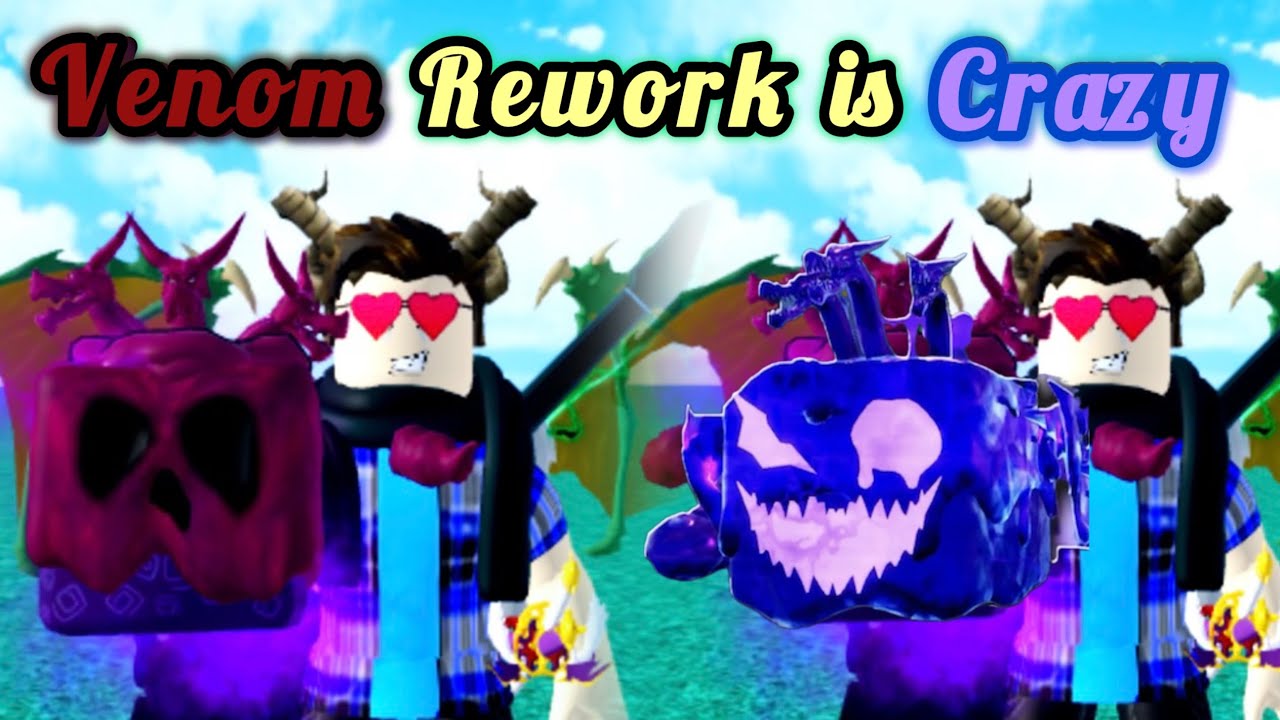 🔥 Venom Rework Showcase in Blox Fruits Game! (New Moves ...