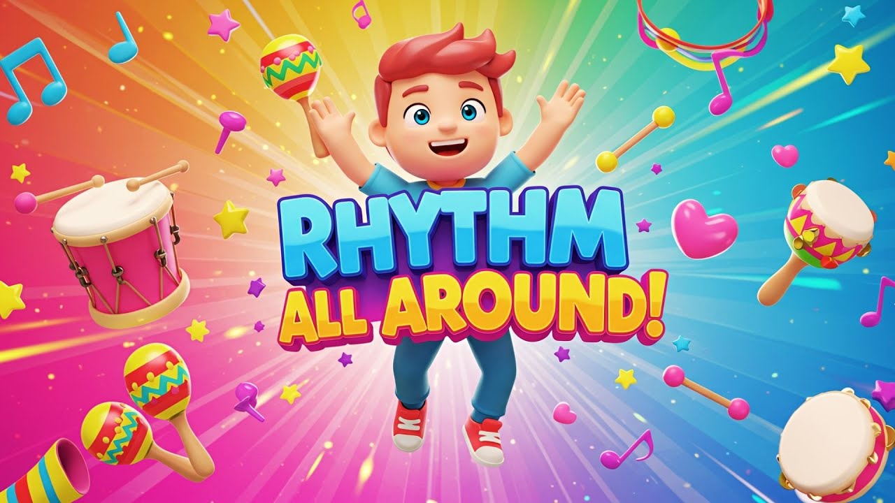 Rhythm is All Around! Fun Kids Song Learn and Dance to the Beat - YouTube