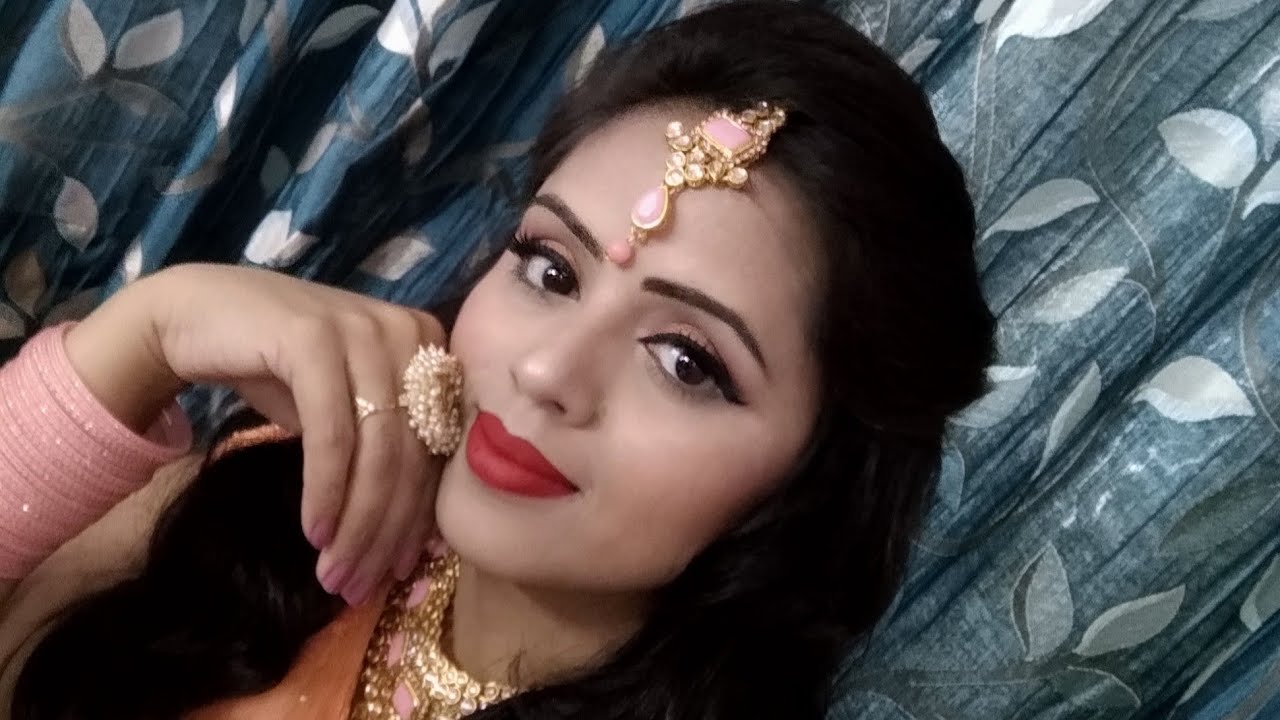 Makeup tutorial engagement party makeupसगाई मेकअप - YouTube