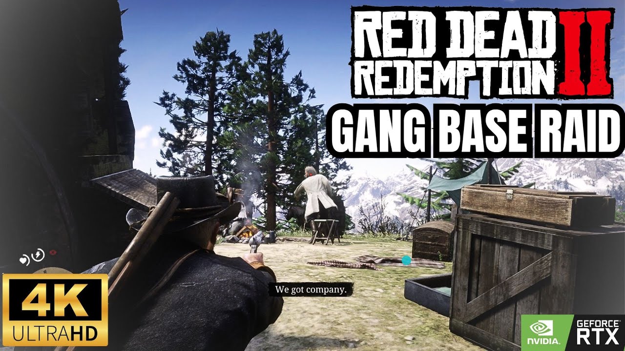 EPIC GANG BASE RAID ! RDR2 - 4K 60FPS - YouTube