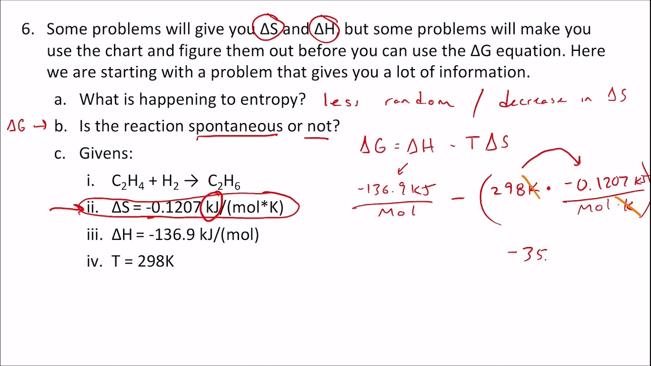 Thermo Video 20 Gibbs Free Energy Problem 6 YouTube thermo-video-20-gibbs-free-energy-problem-6-youtube