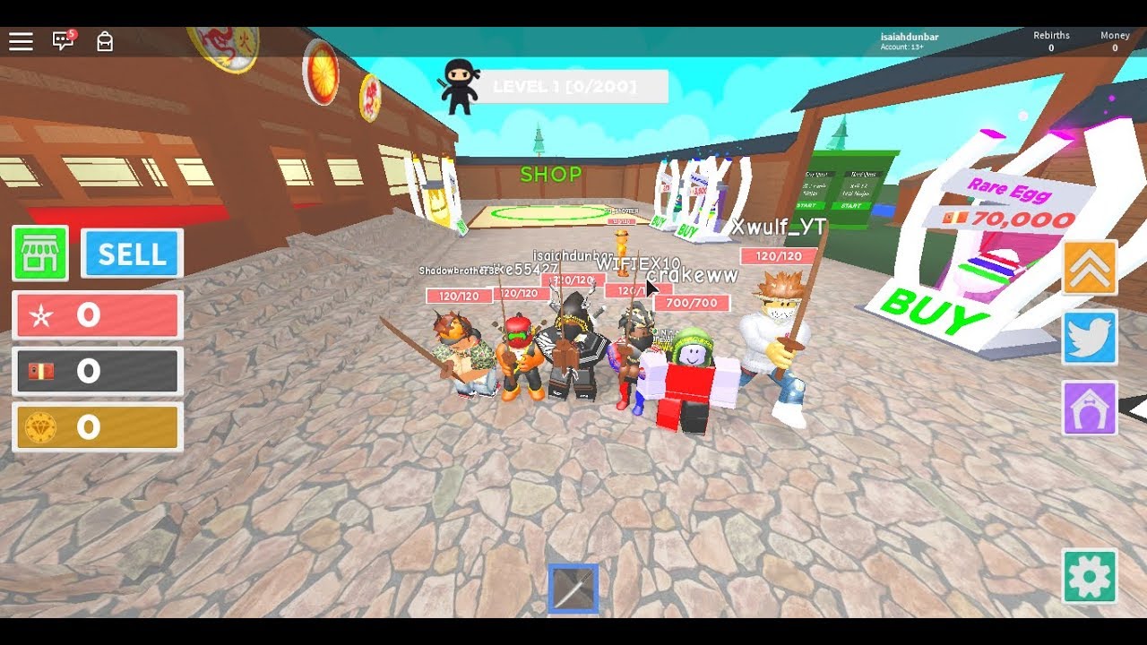 Roblox Ninja Masters first time playing live - YouTube