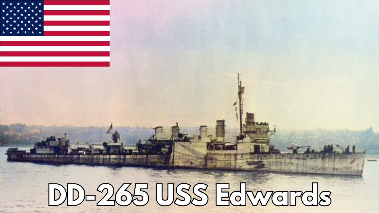 USS Edwards (DD-265): From Transatlantic Flights to WWII Convoys - YouTube
