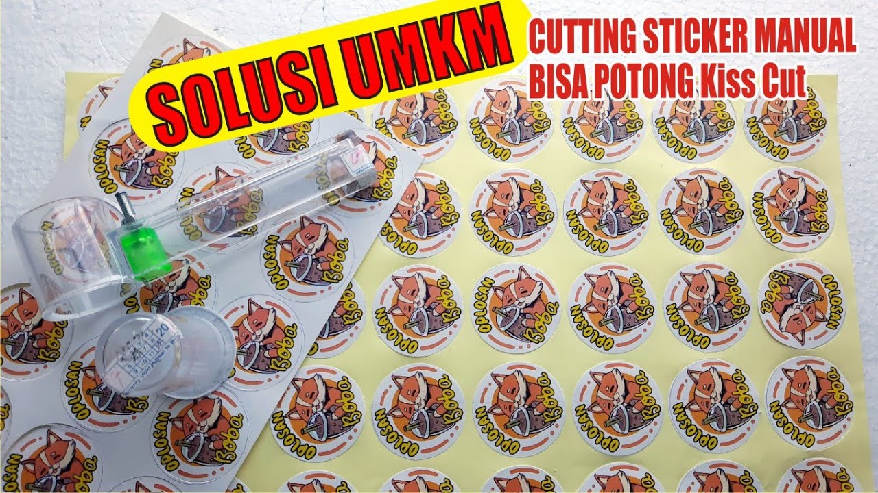 SOLUSI UMKM CUTTING STICKER MURAH - YouTube