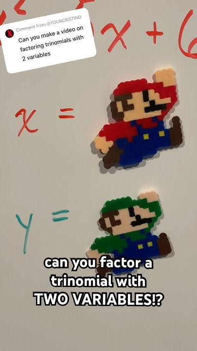 Factoring a trinomial with two variables is a lot easier than you think #shorts - YouTube