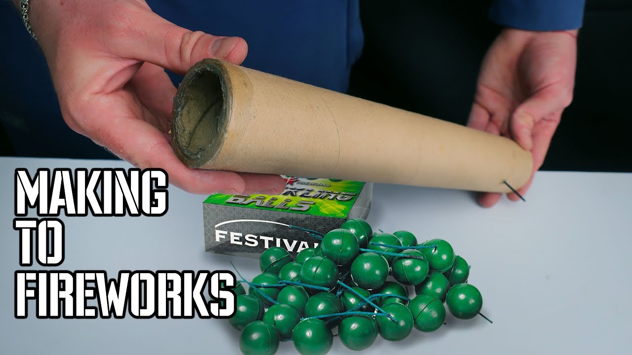 HOW TO MAKE A FIREWORKS WITH CRACKING BALL? - YouTube
