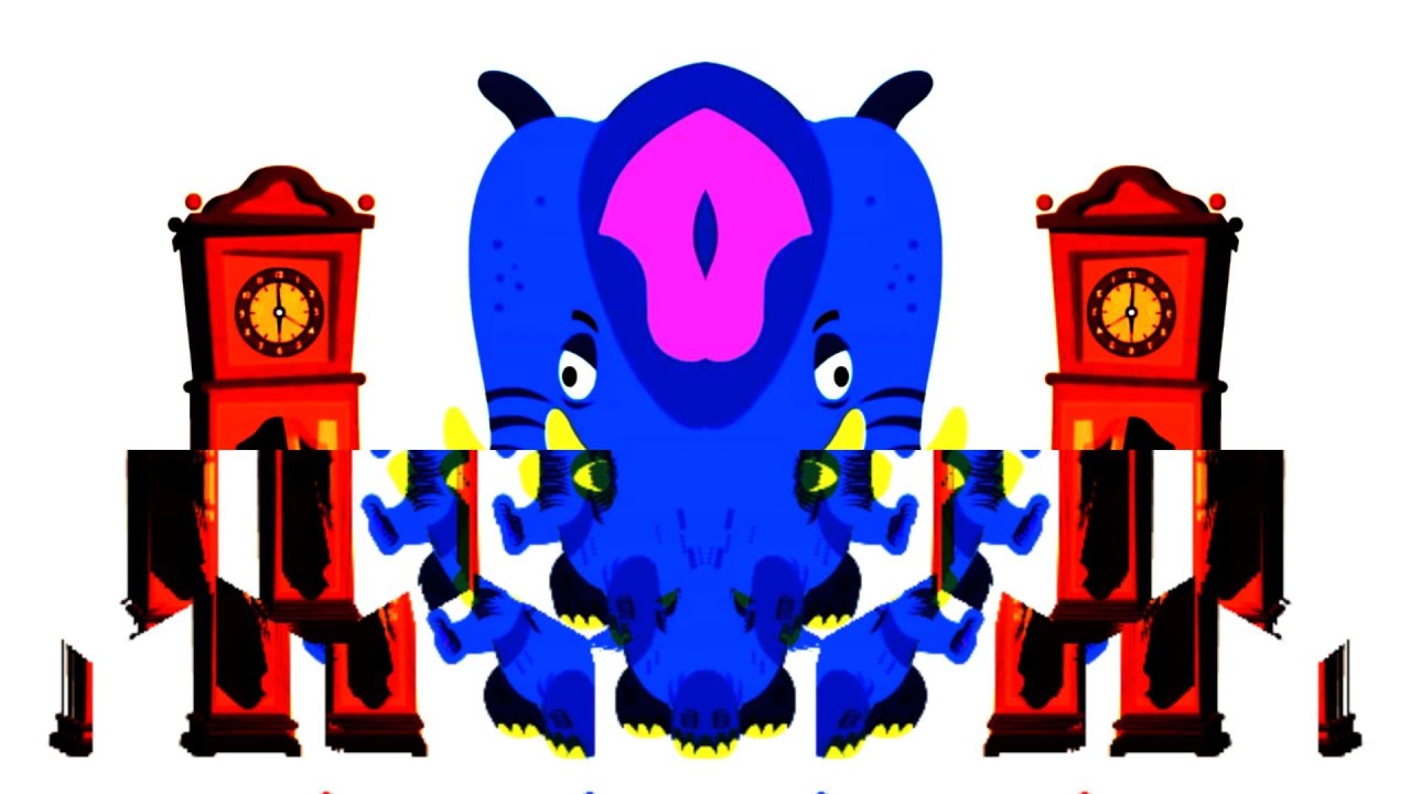 WEIRD EFFECTS OF HICKORY DICKORY DOCK+BLUE ELEPHANT+MIRROR V+ANGLE ...