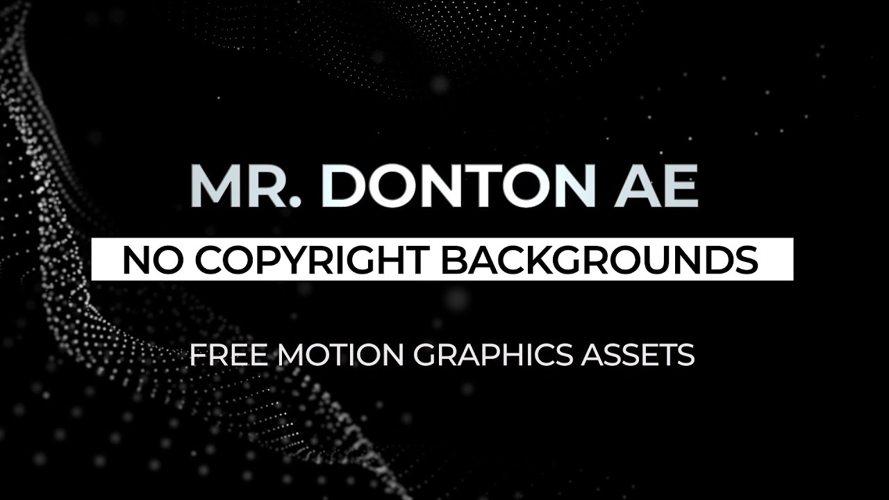 No Copyright abstract particles background (Alpha) - YouTube