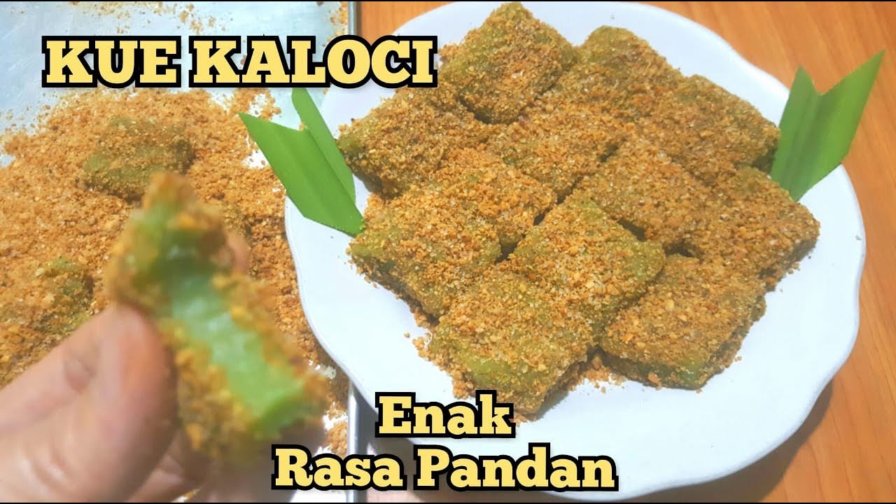 KALOCI/MOCHI KHAS PONTIANAK/ENAK DAN WANGI PANDAN - YouTube