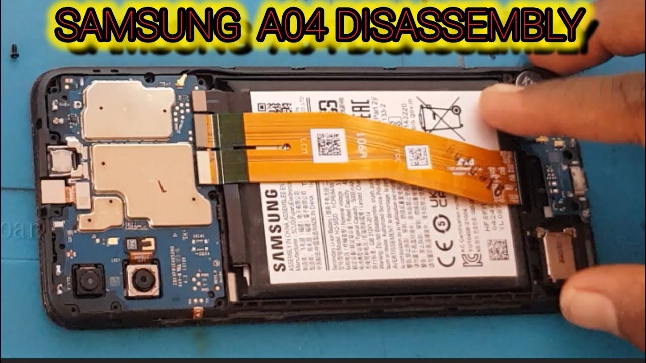 SAMSUNG A04 ,AO4E.DISASSEMBLE ( STEP BY STEP)& DISPLAY CHANGE - YouTube