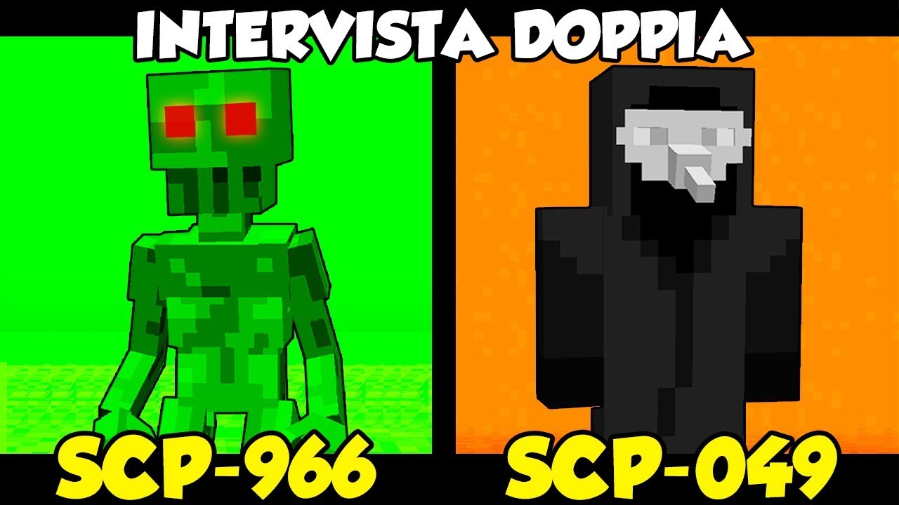 SCP 966 vs SCP 049 - INTERVISTA DOPPIA in MINECRAFT - YouTube