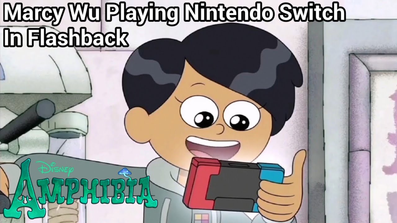 Marcy Wu Playing Nintendo Switch In Flashback Scenes | Amphibia (Clip ...