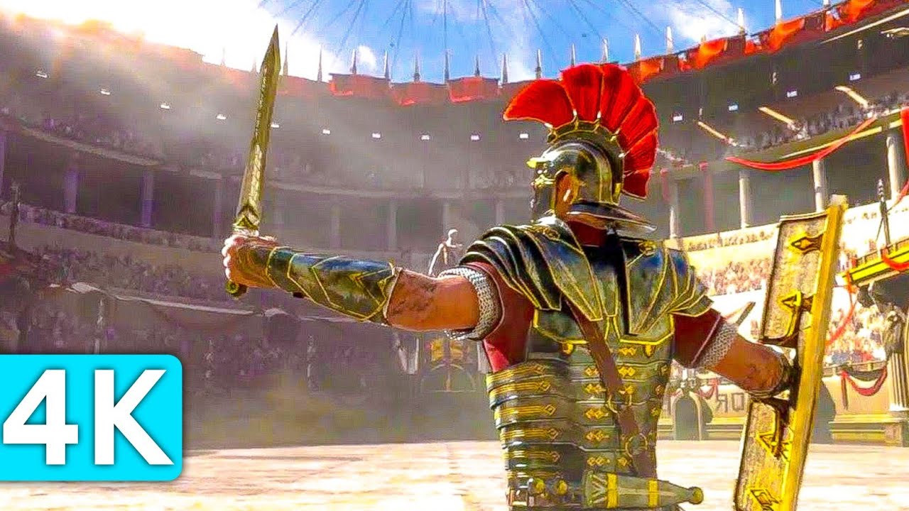 Gladiator Colosseum Rome Battle Scene 4K ULTRA HD - Ryse Son Of Rome ...