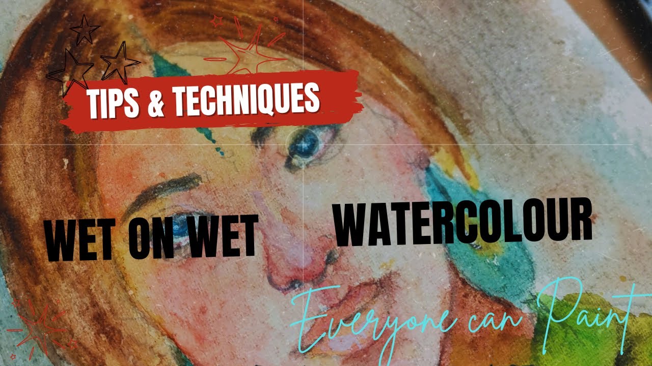 Paint in Watercolor,Wet-n-Wet Portrait Tips,Techniques, step by step # ...